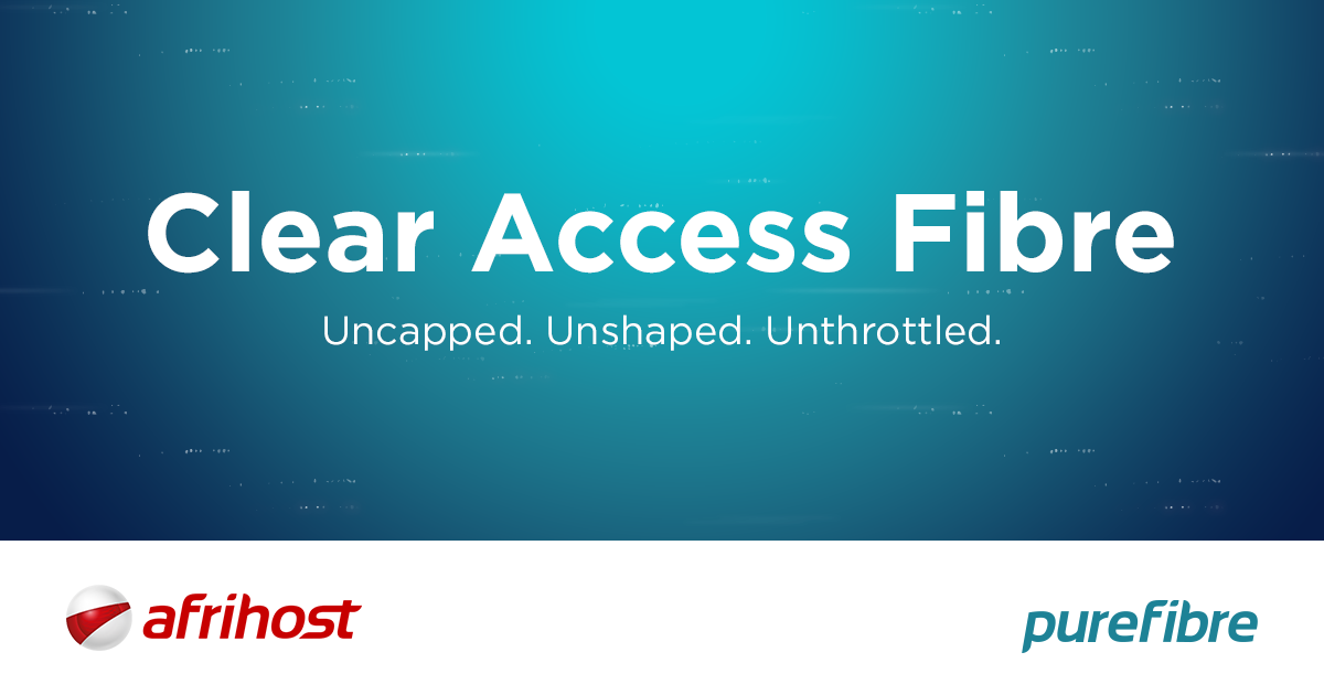 Clear Access Fibre - Afrihost